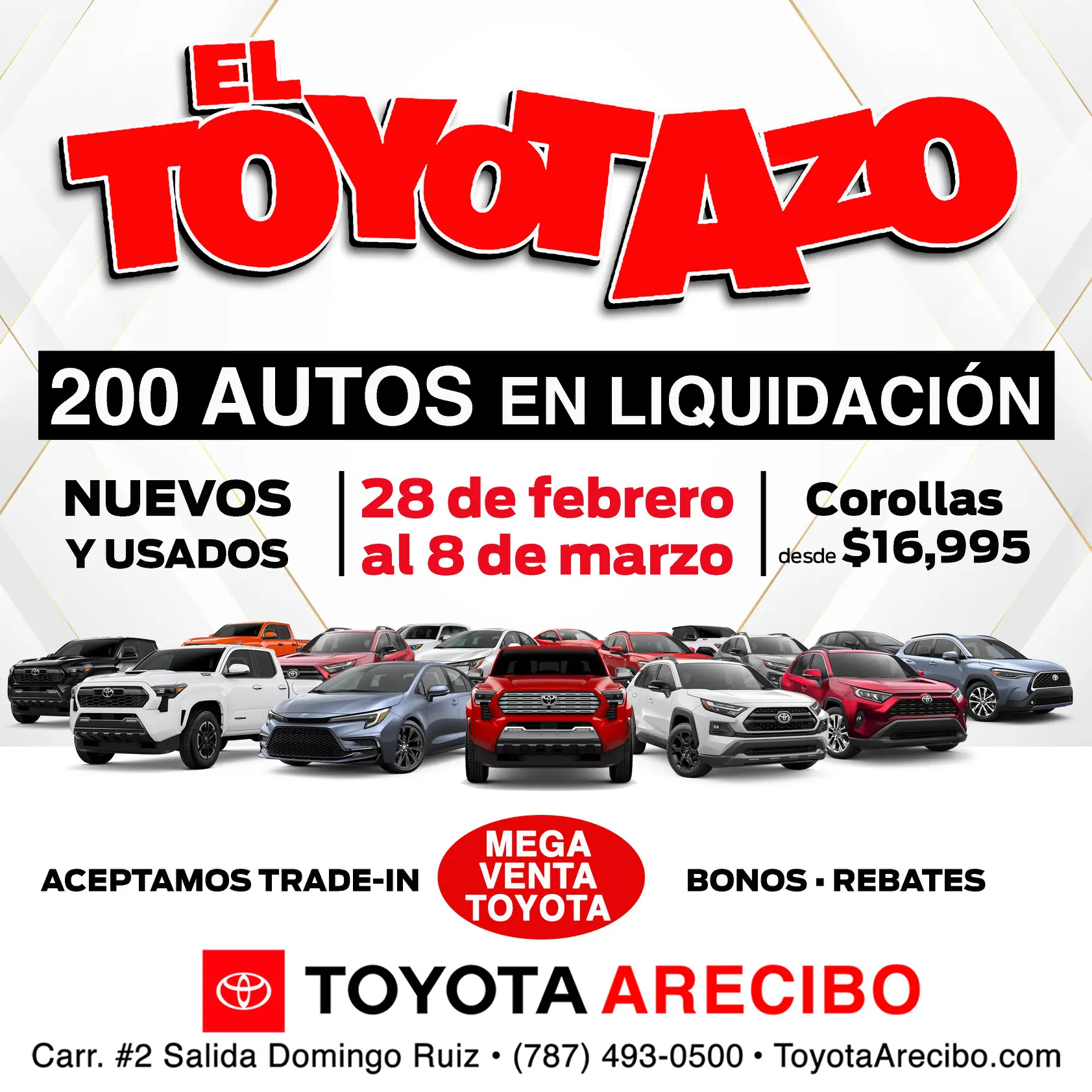 Ofertas de autos en Arecibo - Toyota Arecibo